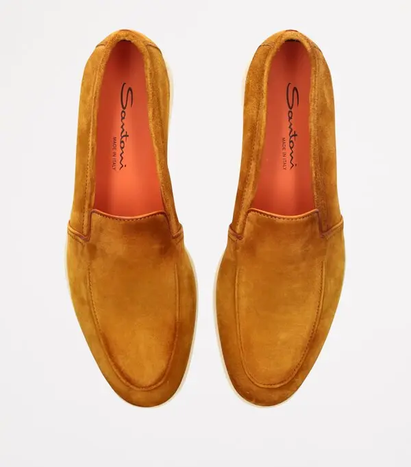 Santoni Suede Loafers