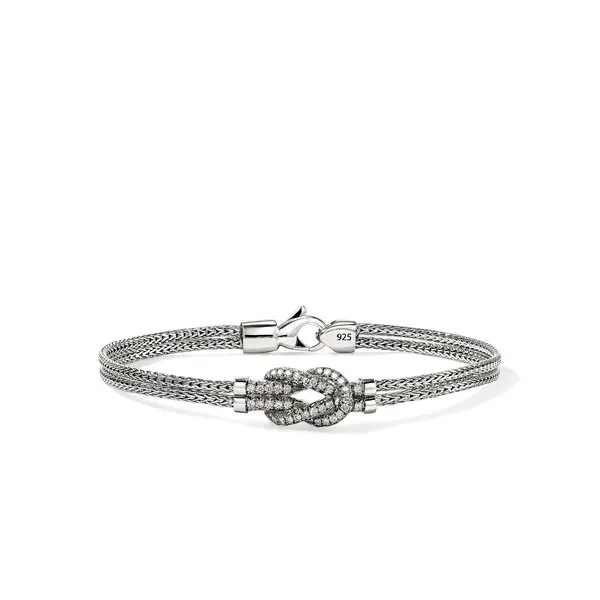 John Hardy Love Knot Diamond Bracelet - Sterling Silver