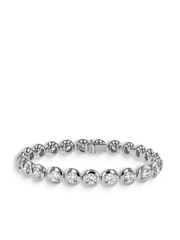 PRAGNELL 18kt White Gold Diamond Bracelet - Silver