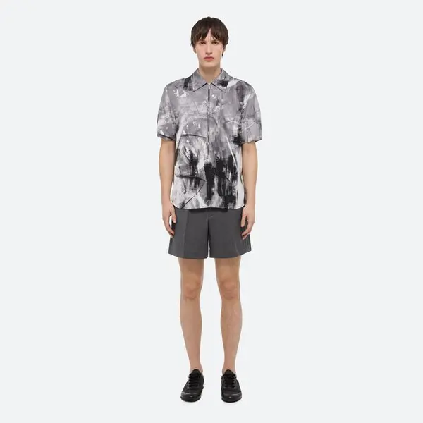 Helmut Lang Zip Scribble Shirt