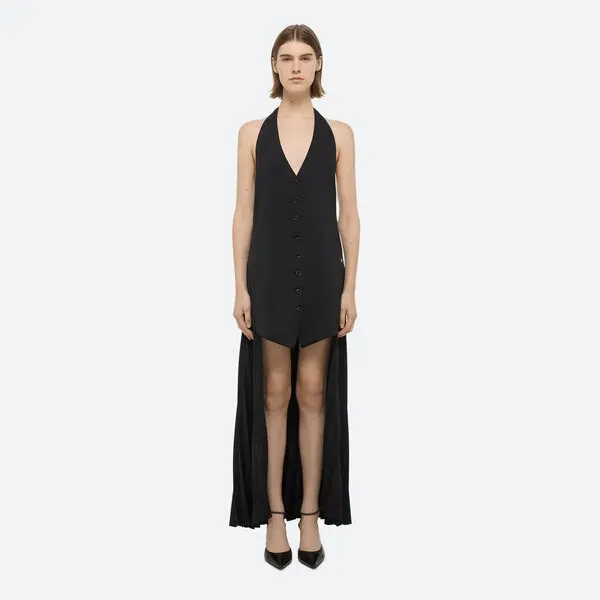 halter vest dress Perfect Stranger Halter Suiting Vest Mini Dress White – Universal Store main image 0