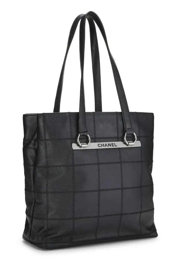 Chanel Quilted Calfskin Chocolate Bar Tote