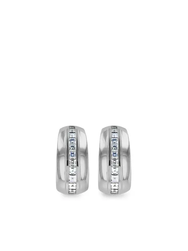 PRAGNELL 18kt White Gold Manhattan Diamond Earrings - Silver