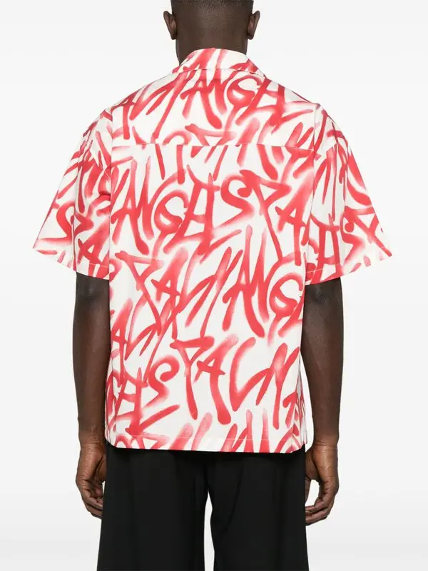 Palm Angels Graffiti-print Shirt