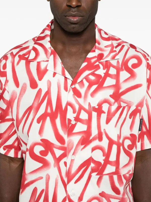Palm Angels Graffiti-print Shirt
