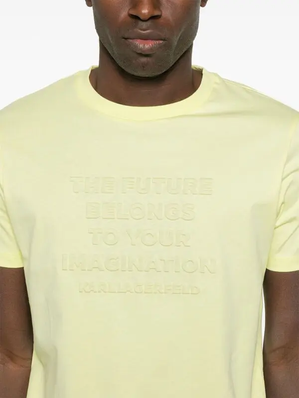 Karl Lagerfeld Slogan-embossed T-shirt