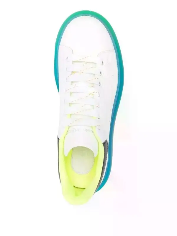 Alexander McQueen Oversized Contrasting-sole Sneakers - White