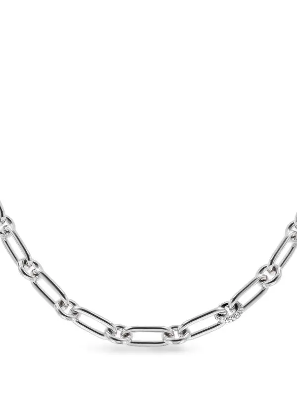 PRAGNELL 18k White Gold Mini Havana Diamond Necklace - Silver