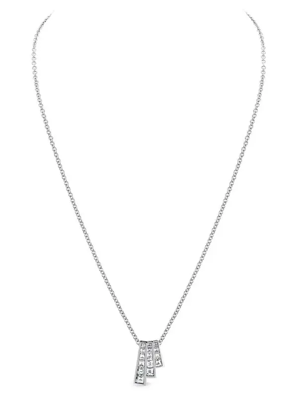 PRAGNELL 18kt White Gold Manhattan Diamond Necklace - Silver