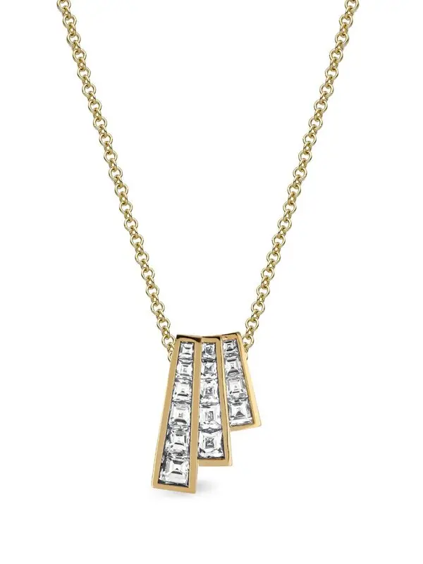 PRAGNELL 18kt Yellow Manhattan Diamond Pendant Necklace