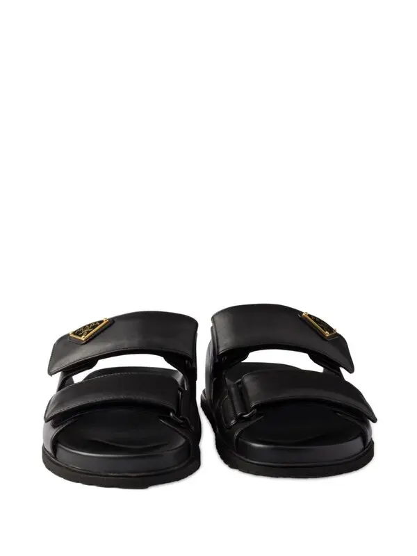 Prada Touch-strap Leather Sandals