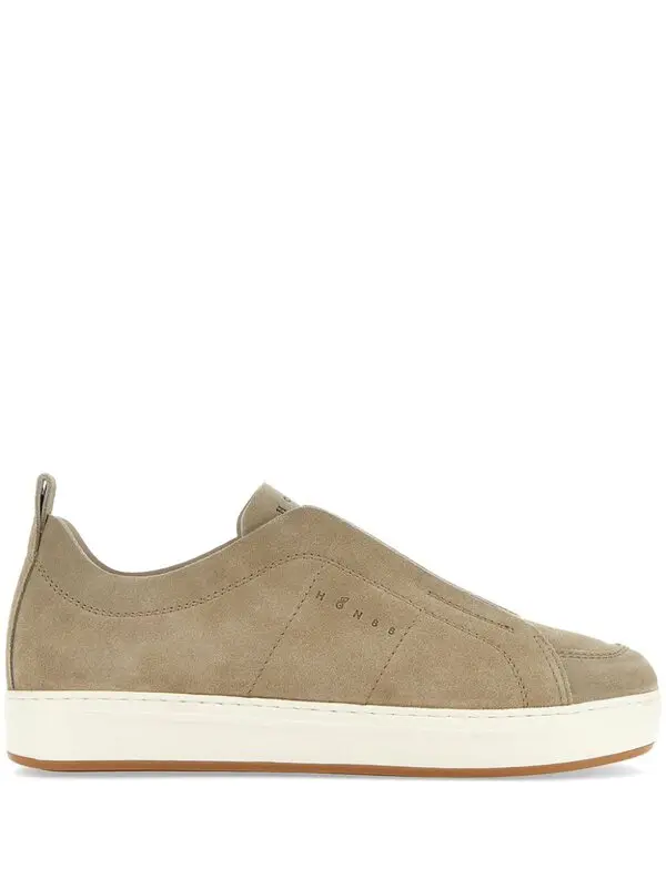 Hogan Logo Slip-on Sneakers - Neutrals