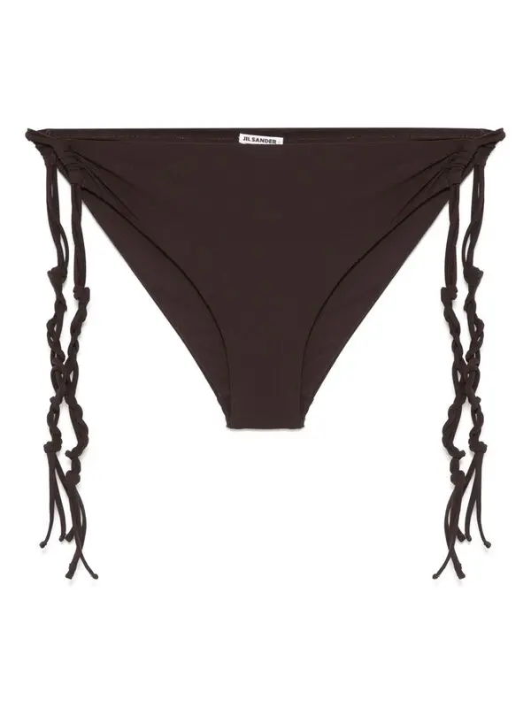 JIL SANDER Tangle Bikini Bottoms - Brown
