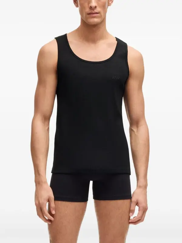 BOSS Embroidered Logo Tank Top