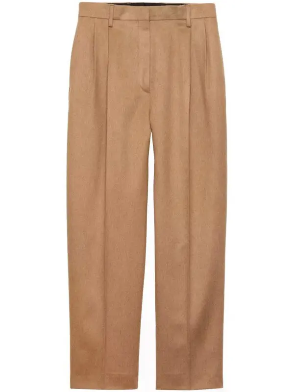 Prada Camel-hair Trousers - Neutrals