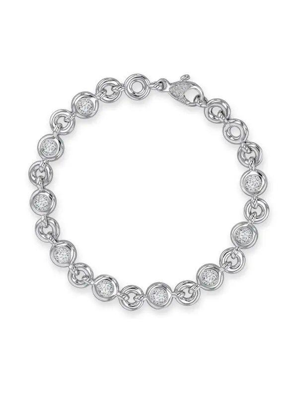 PRAGNELL 18kt White Gold Diamond Bracelet - Silver