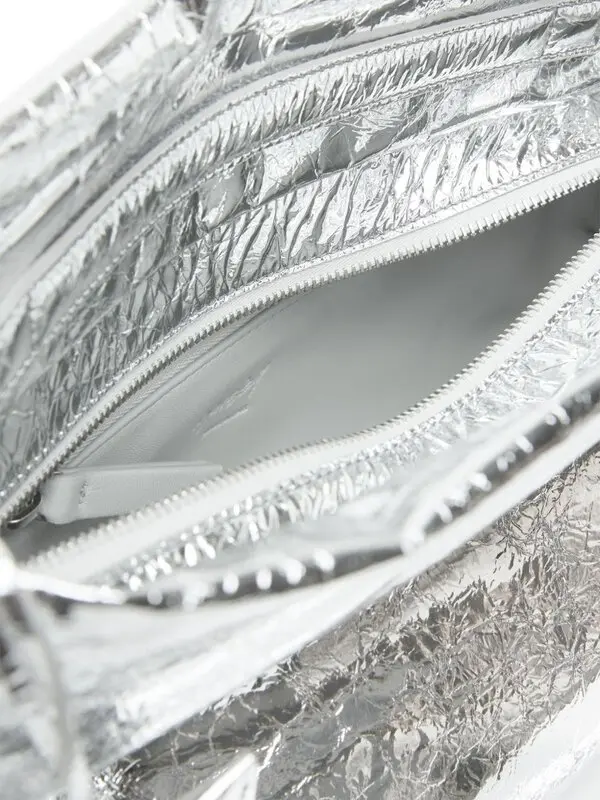 Marsèll Fanta Metallic Effect Leather Clutch Bag - Silver