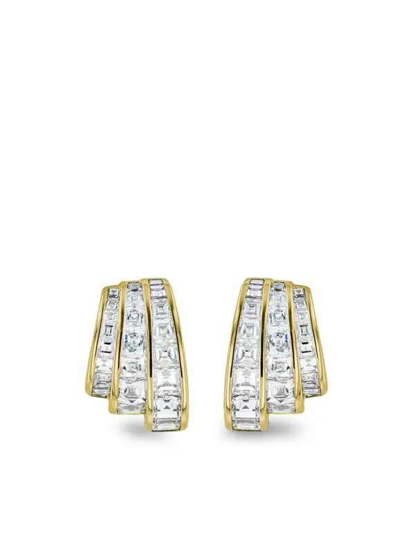 PRAGNELL 18kt Yellow Diamond Manhattan Earrings - Gold