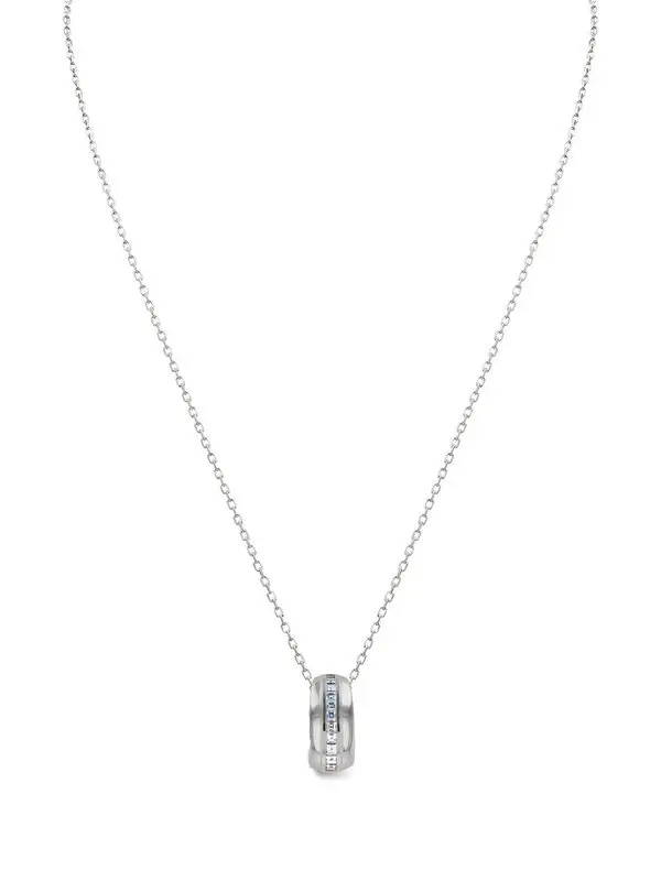 PRAGNELL 18kt White Gold Diamond Manhattan Necklace - Silver