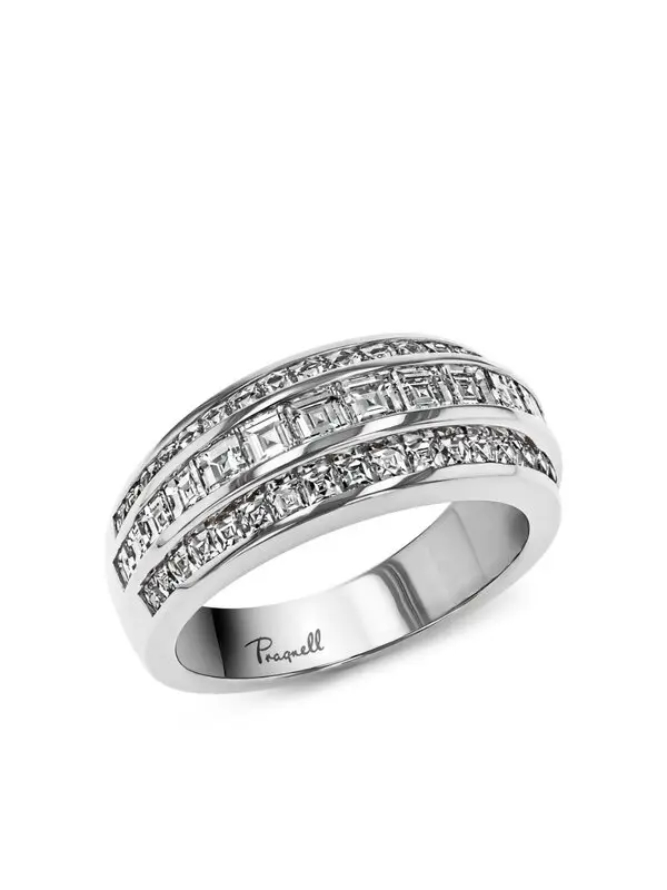 PRAGNELL Platinum Manhattan Diamond Ring - Silver