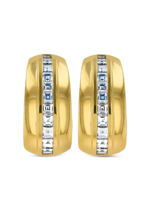 PRAGNELL 18kt Yellow Manhattan Diamond Earrings - Gold