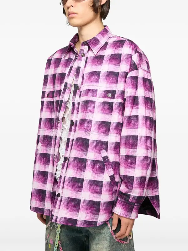 Acne Studios Checked Shirt - Pink
