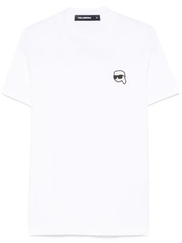 Karl Lagerfeld Karl Ikon-patch T-shirt - White
