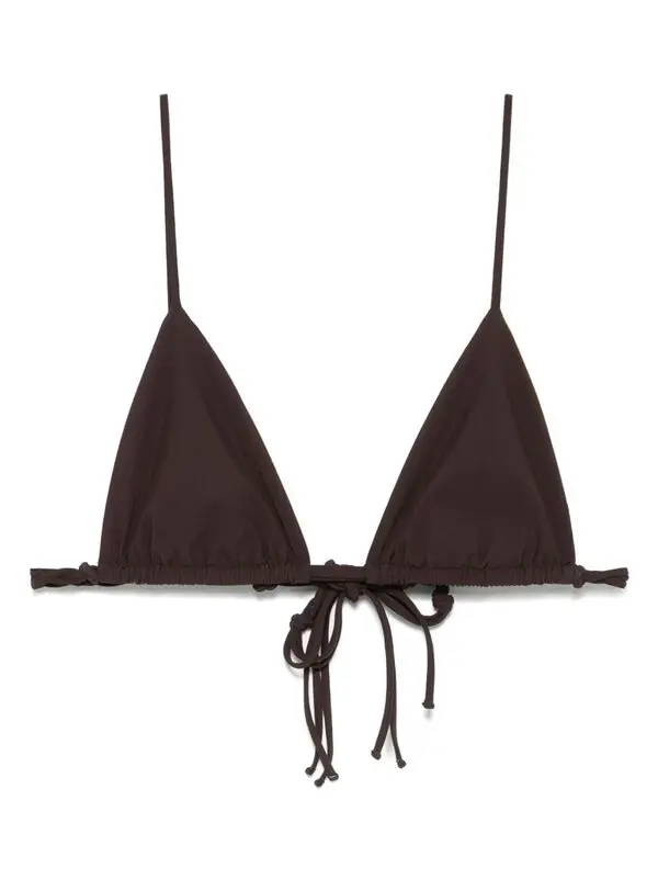 JIL SANDER Tangle Bikini Top - Brown