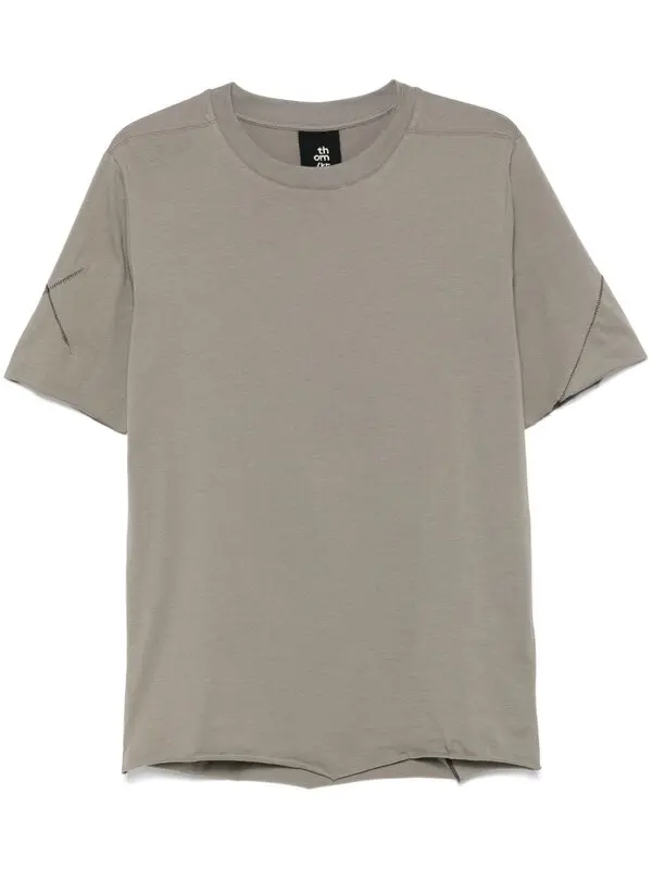 THOM KROM Seam-detail T-shirt - Brown