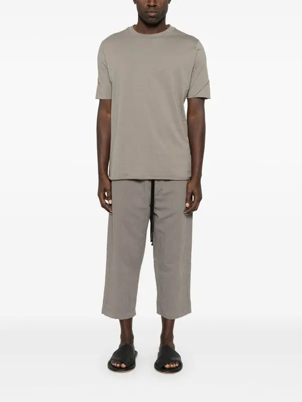 THOM KROM Seam-detail T-shirt - Brown