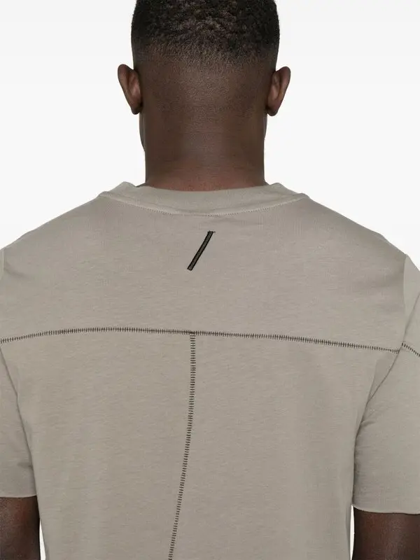 THOM KROM Seam-detail T-shirt - Brown