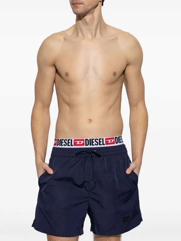 DIESEL® Logo-print Swim Shorts