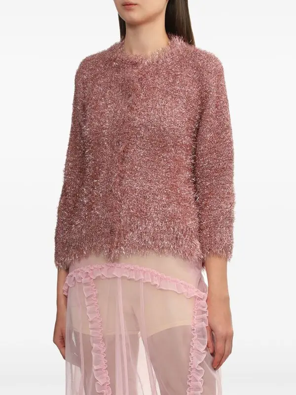 Simone Rocha Tinsel-knit Cardigan