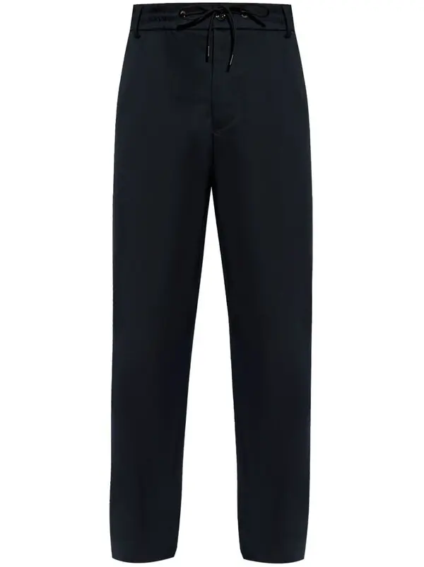 Moncler Cotton Gabardine Chinos - Blue