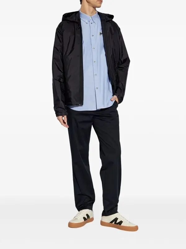 Moncler Cotton Gabardine Chinos - Blue