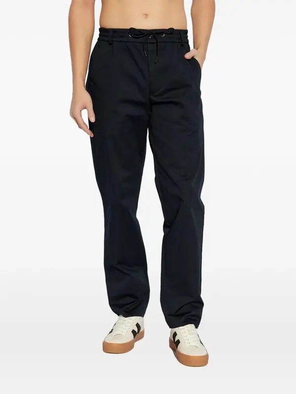 Moncler Cotton Gabardine Chinos - Blue