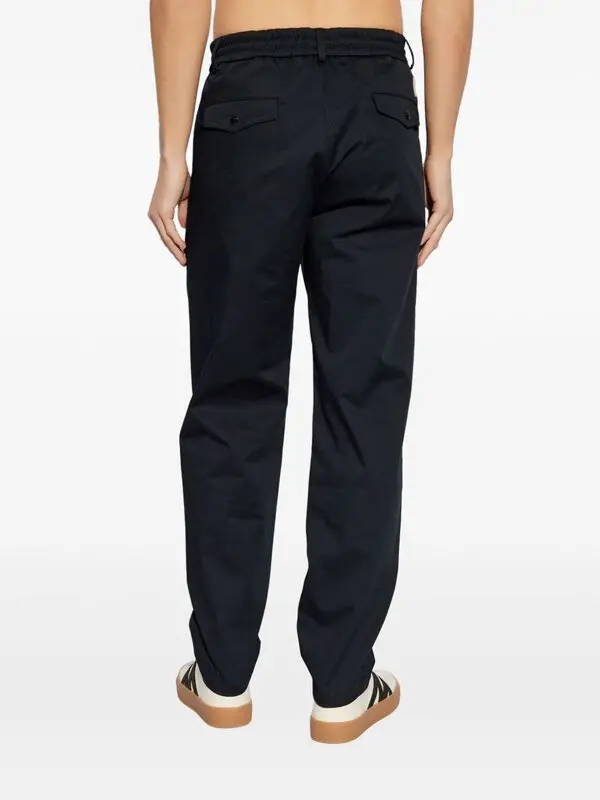 Moncler Cotton Gabardine Chinos - Blue