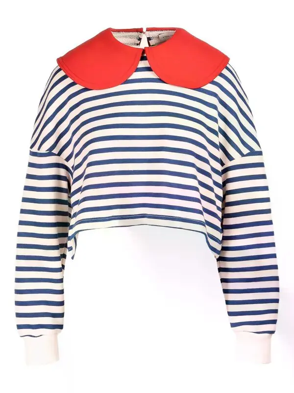 IOANA CIOLACU Striped Sweatshirt - Blue