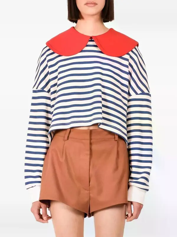 IOANA CIOLACU Striped Sweatshirt - Blue