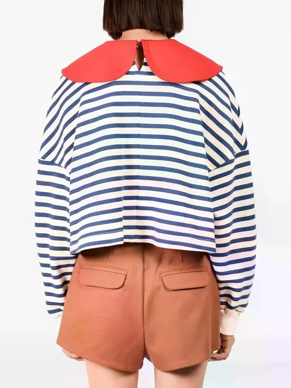 IOANA CIOLACU Striped Sweatshirt - Blue