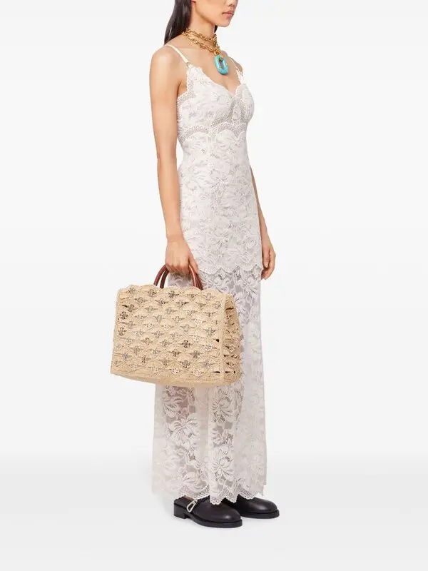Rabanne Disc-link Tote Bag - Neutrals