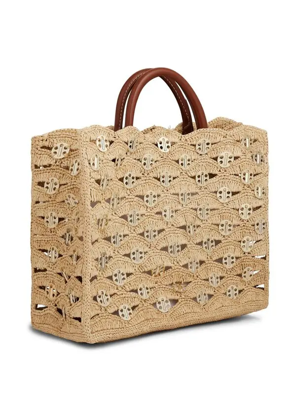 Rabanne Disc-link Tote Bag - Neutrals