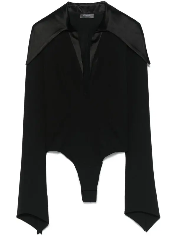 MUGLER Spiky-collar Bodysuit