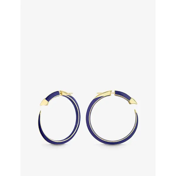 SHAUN LEANE Sabre Solis Hoop Earrings - Yellow Gold Vermeil