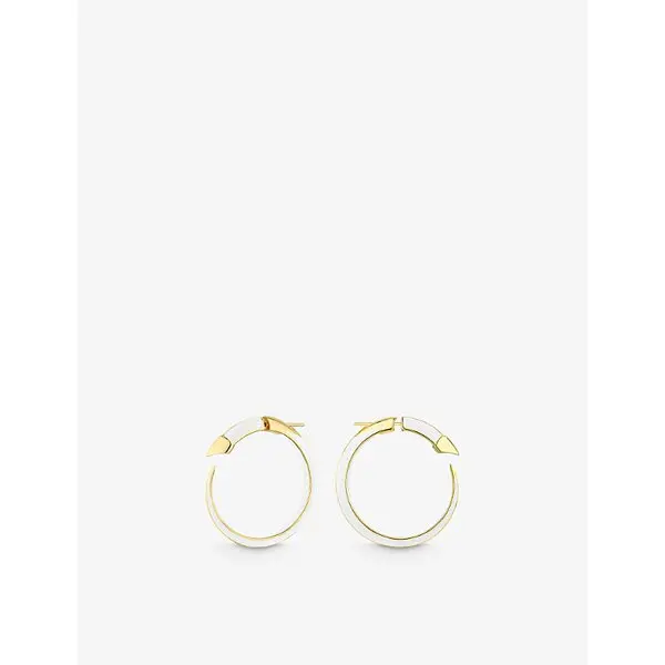 SHAUN LEANE Sabre Solis Hoop Earrings - Yellow Gold Vermeil