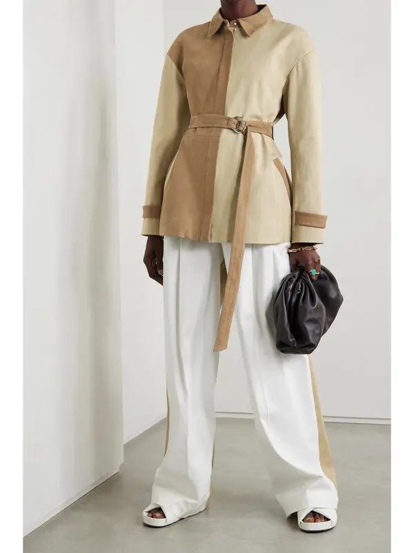 Partow Brahm Belted Paneled Jacket