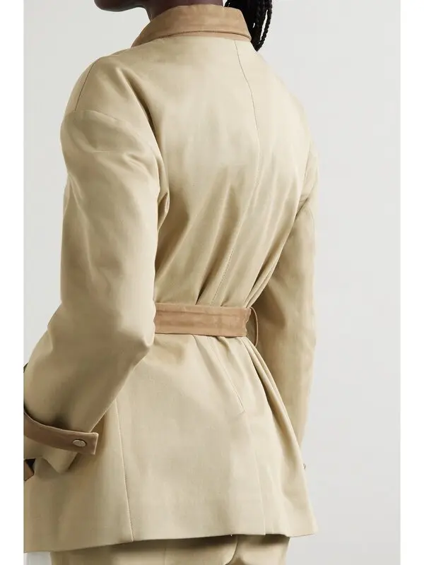 Partow Brahm Belted Paneled Jacket