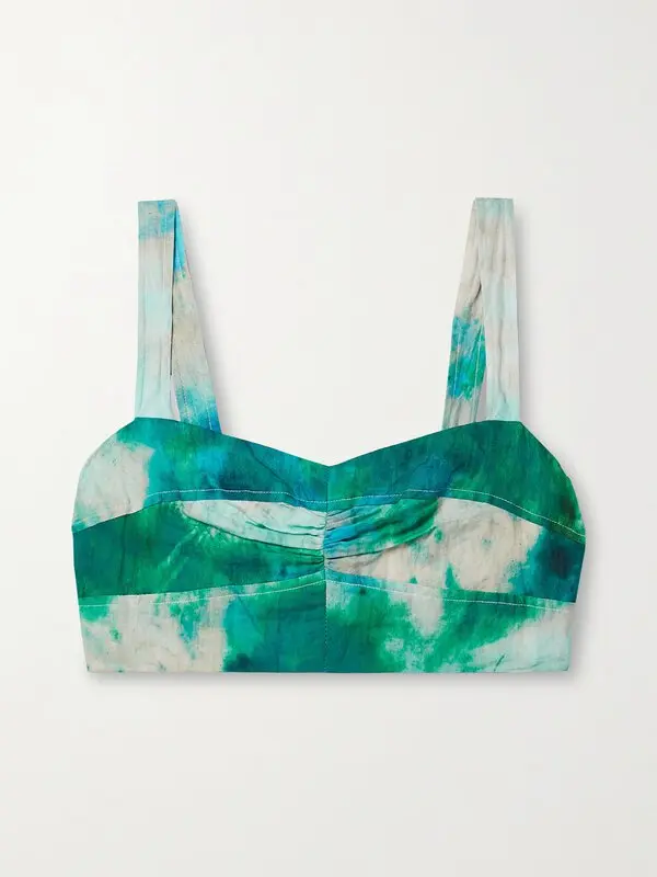 JASON WU Printed Crinkled Top