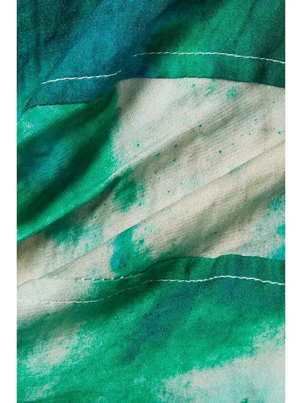JASON WU Printed Crinkled Top