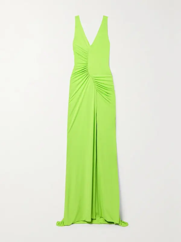 SERGIO HUDSON Stretch-jersey Gown - Green